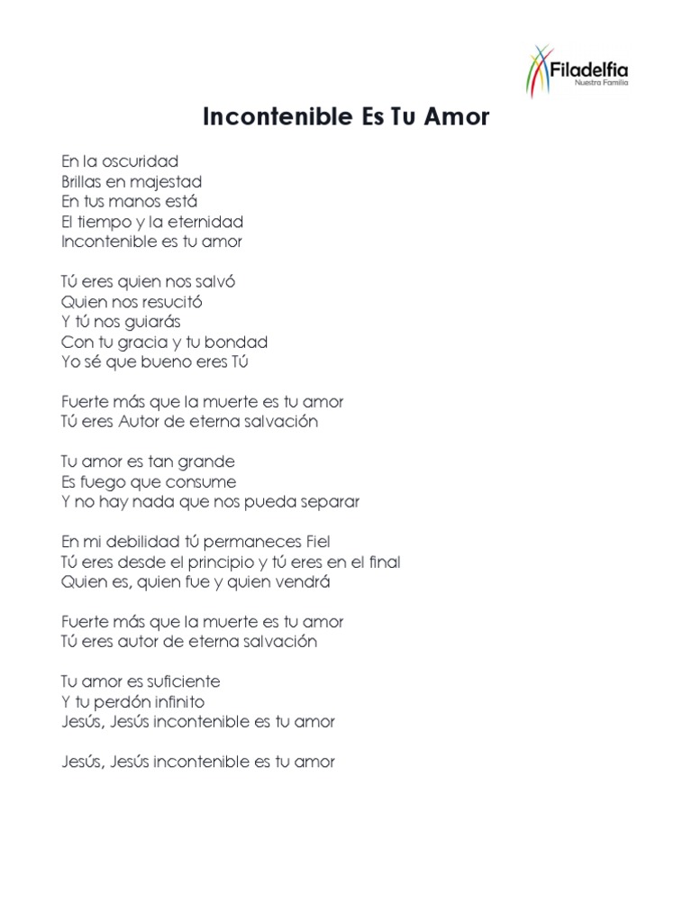 Lista de Canciones (Filadelfia) | PDF | Cristo (título) | Amor