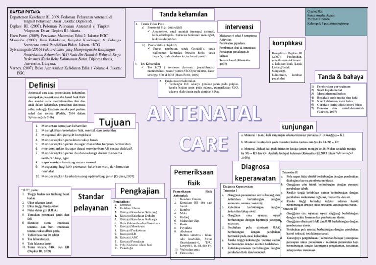 Mind Map Antenatal | PDF