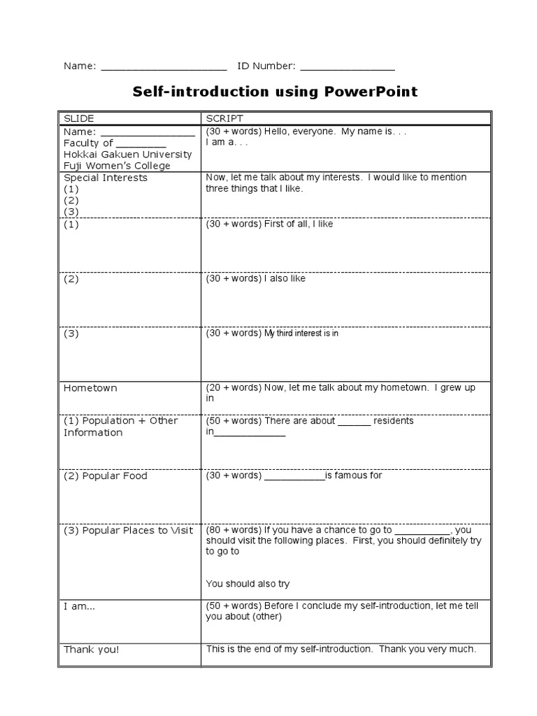 Introduction Exercise FT 2018 | PDF | Leisure
