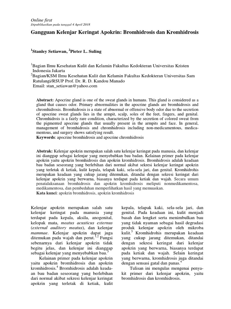 Kelenjar Apokrin | PDF