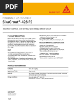 Sikagrout 928 | PDF | Strength Of Materials | Concrete