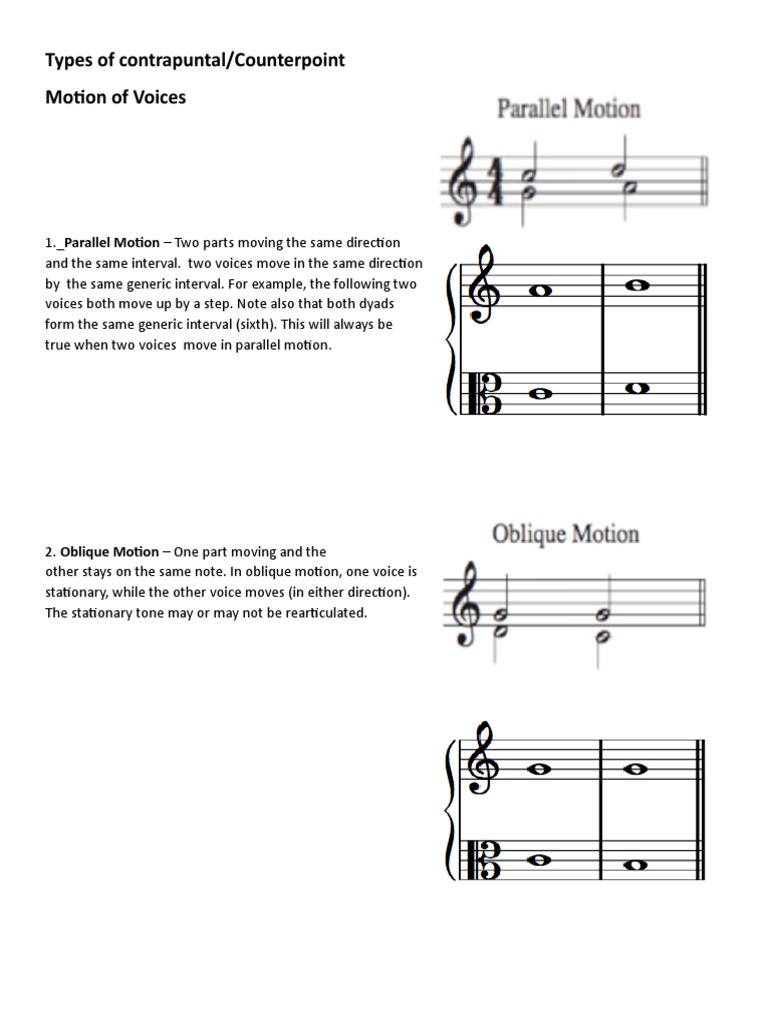 Types of Contrapuntal | PDF | Interval (Music) | Chord (Music)