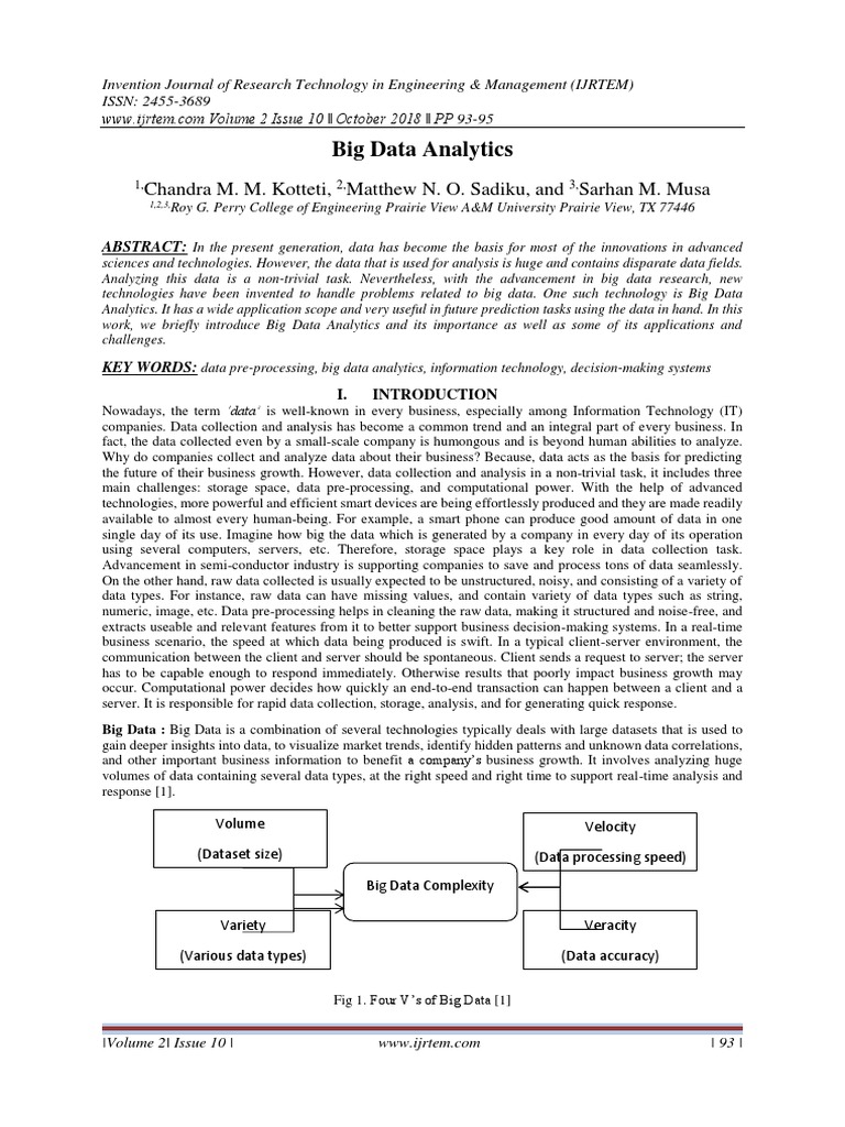 Big Data Analytics | PDF | Big Data | Analytics