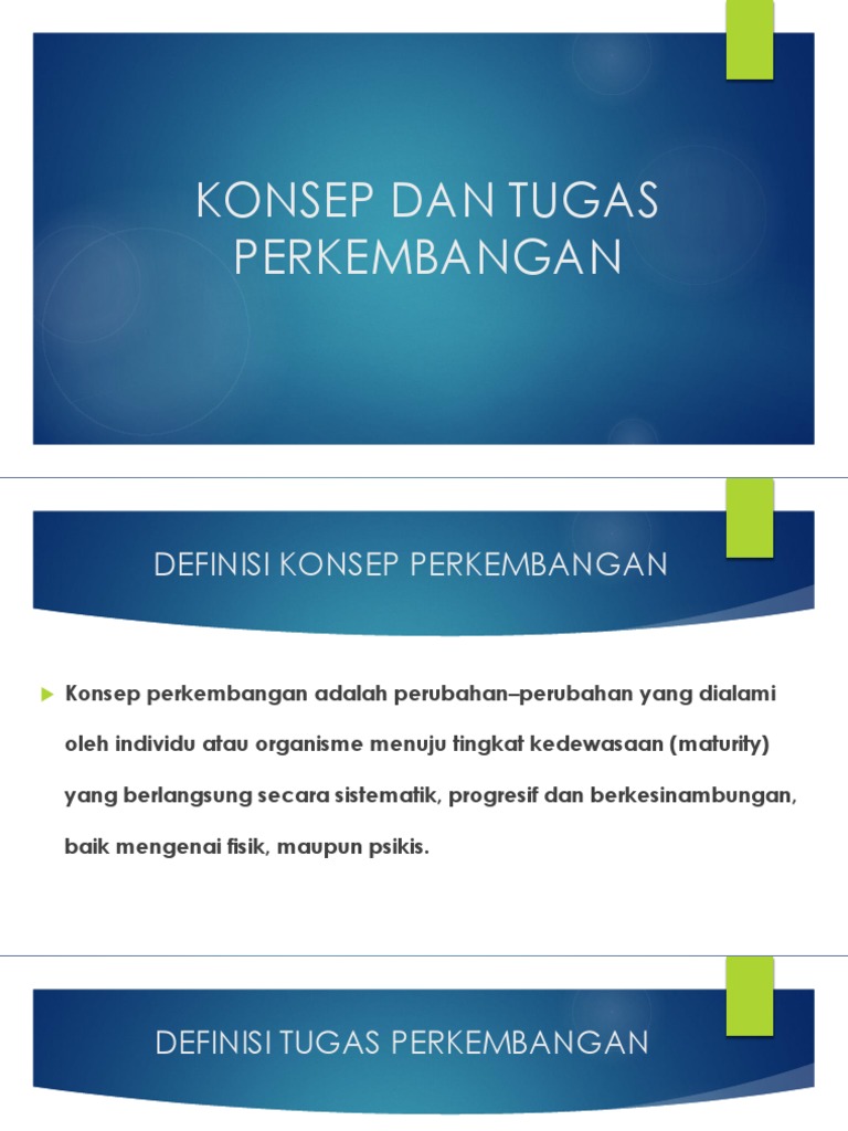 Konsep Tugas Dan Perkembangan | PDF