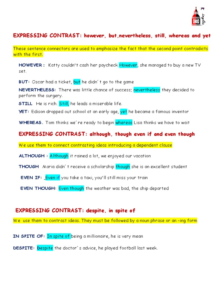 Aprofundamento - Conjunctions | PDF | Cognitive Science | Language ...