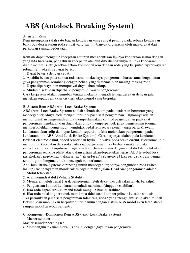 Bahan Presentasi ABS | PDF