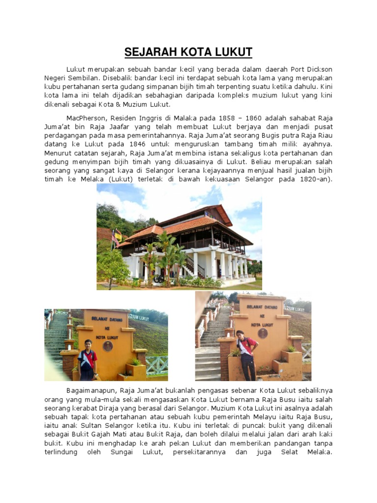 Sejarah Kota Lukut | PDF