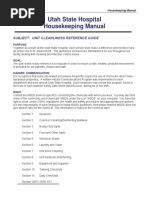 AORN Sample Cleaning Checklist Includes or and Pre and Postop | PDF ...