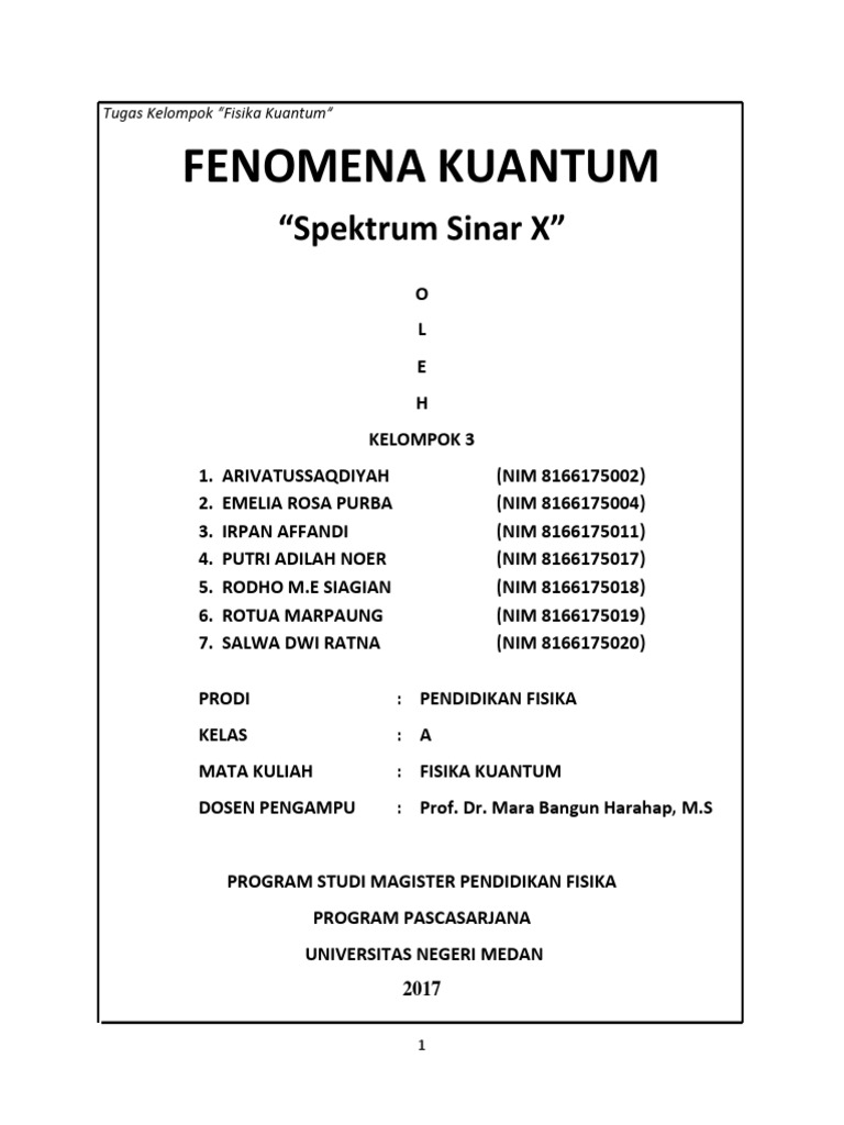 Spektrum Sinar X Pdf