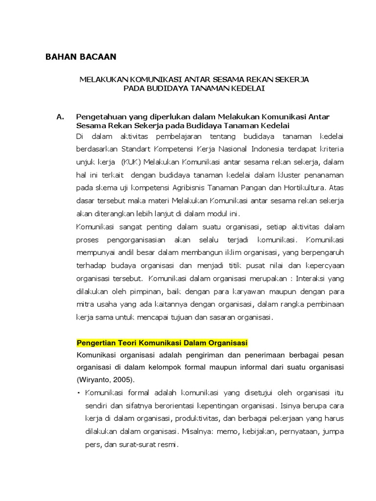 Bb1 Melakukan Komunikasi Topik 2 | PDF