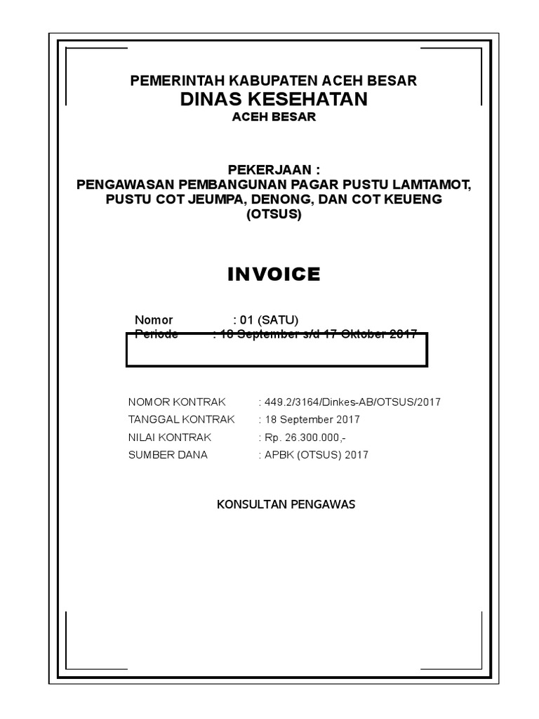 Cover Invoice | PDF
