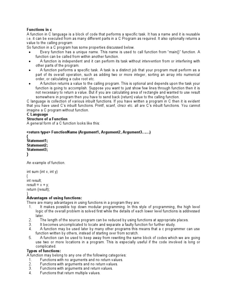 A Function In Pdf Subroutine Parameter Computer Programming 1450