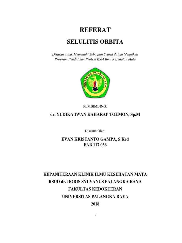 Referat Selulitis Orbita | PDF