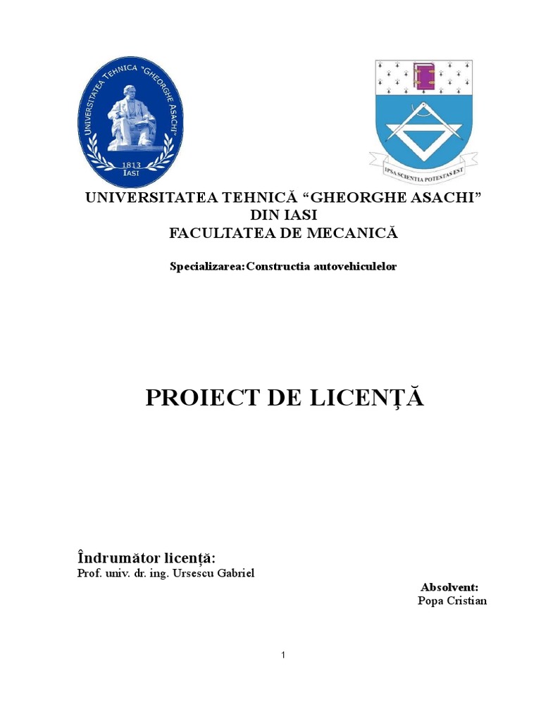 Licenta Model | PDF