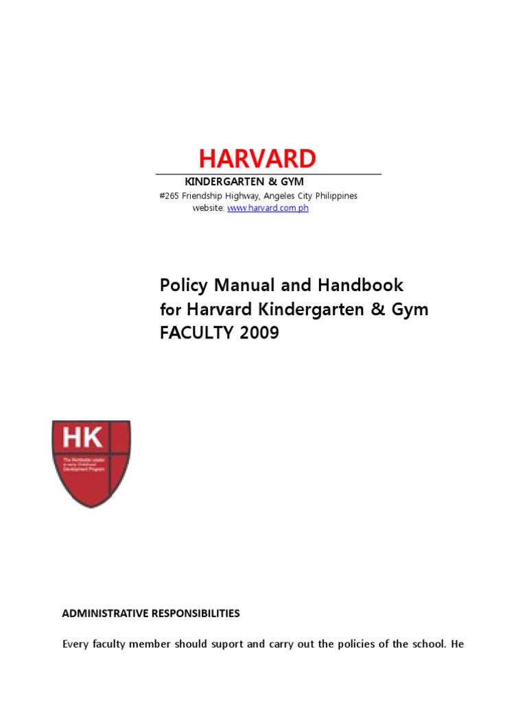 Faculty Manual and Handbook | PDF | Government | Teachers