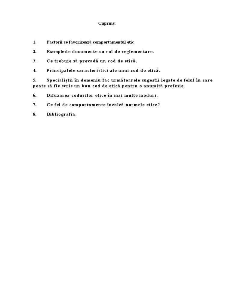 Factori Comportament Etic | PDF