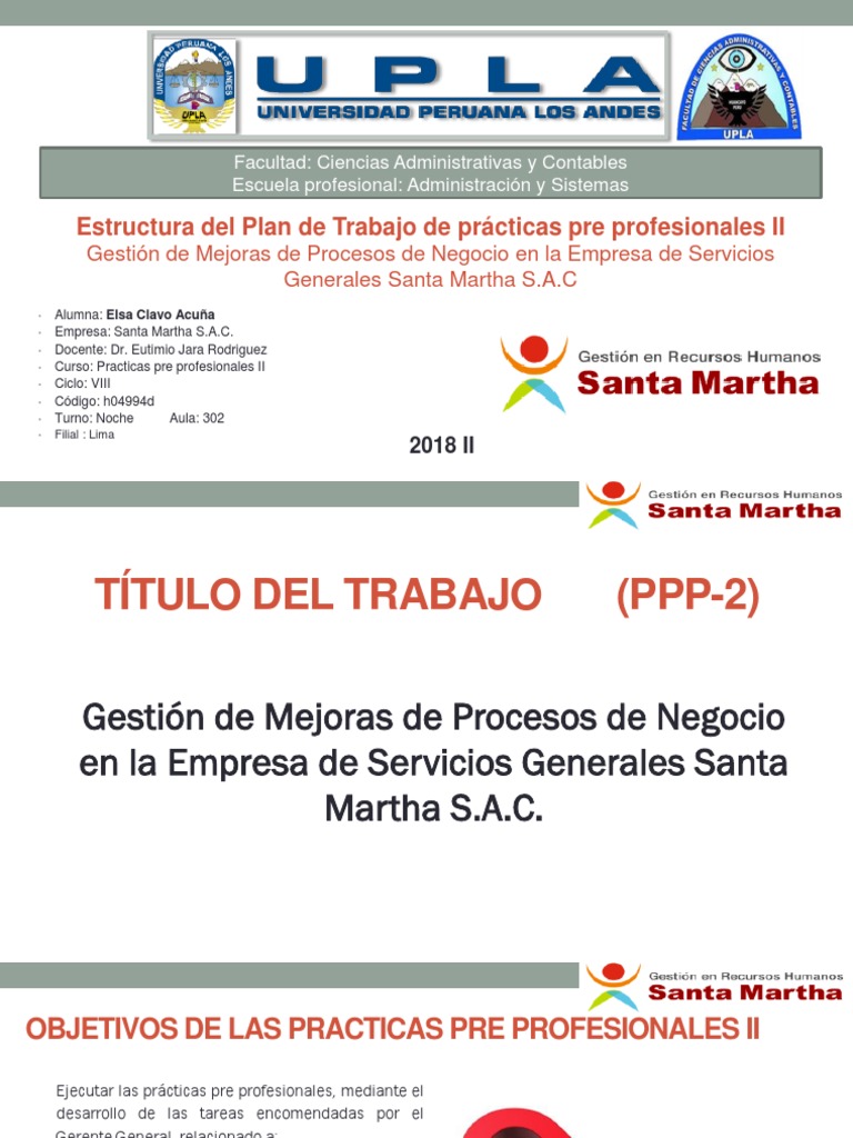 Ppp2 2018 Elsa Clavo Acuña | PDF | Gestión de recursos humanos | Business