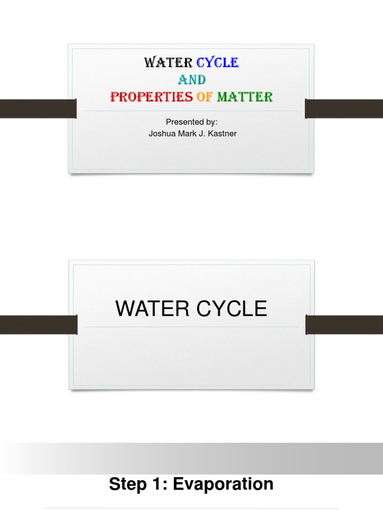 Science Project | PDF | Evaporation | Water Cycle