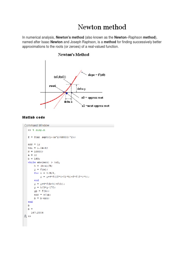 Newton Method | PDF
