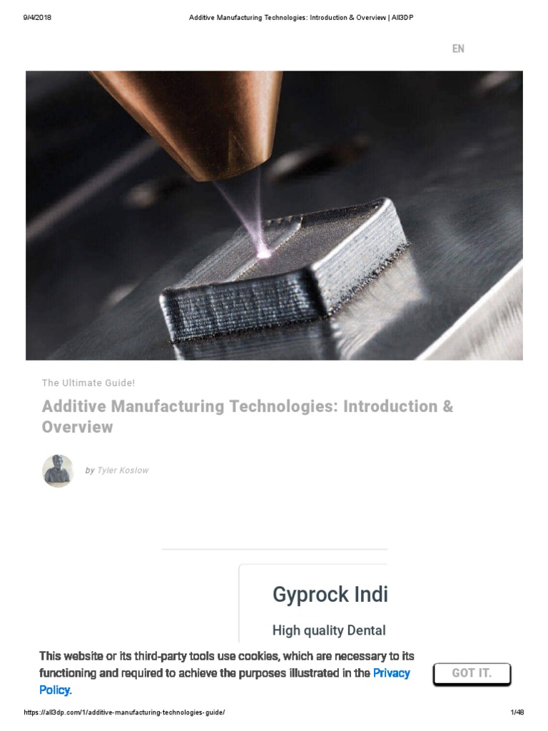 Additive Manufacturing | PDF | 3 D Printing | Science