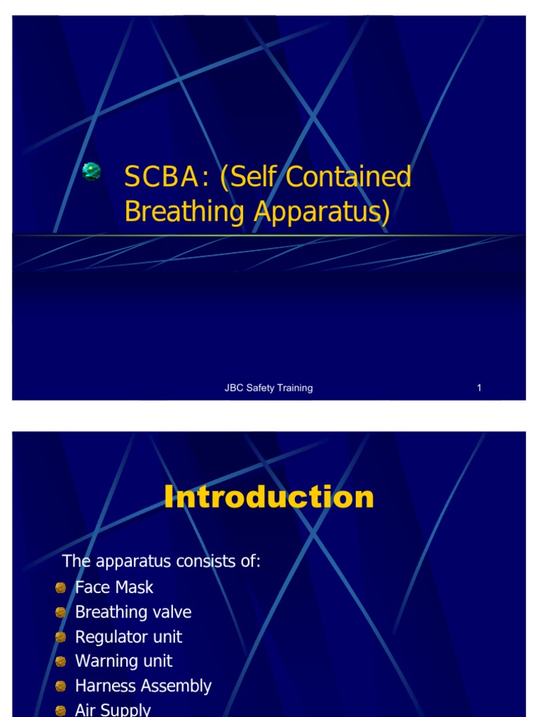 SCBA | PDF | Breathing | Gases
