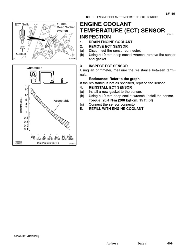 40 - Engine Coolant Temperature Sensor - Inspection | PDF | Machines ...
