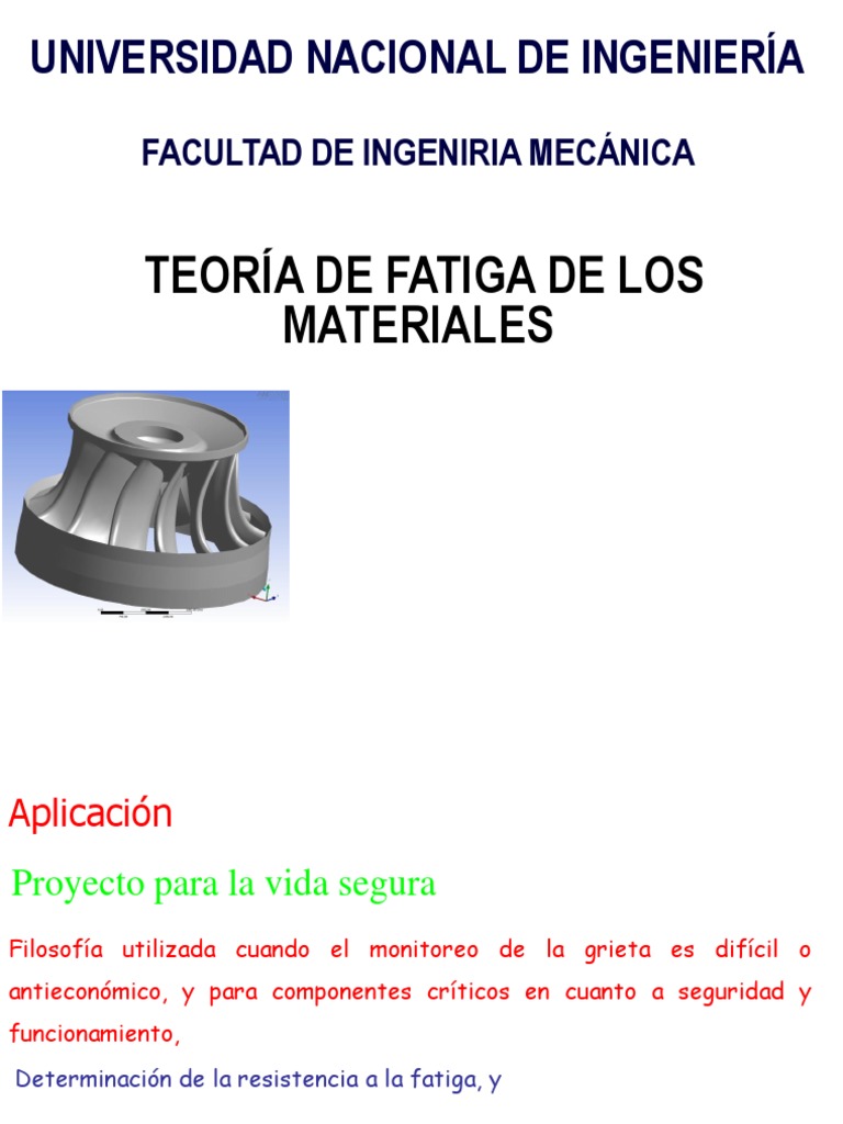 Teoría de la resistencia a la fatiga de materiales y su aplicación en ...