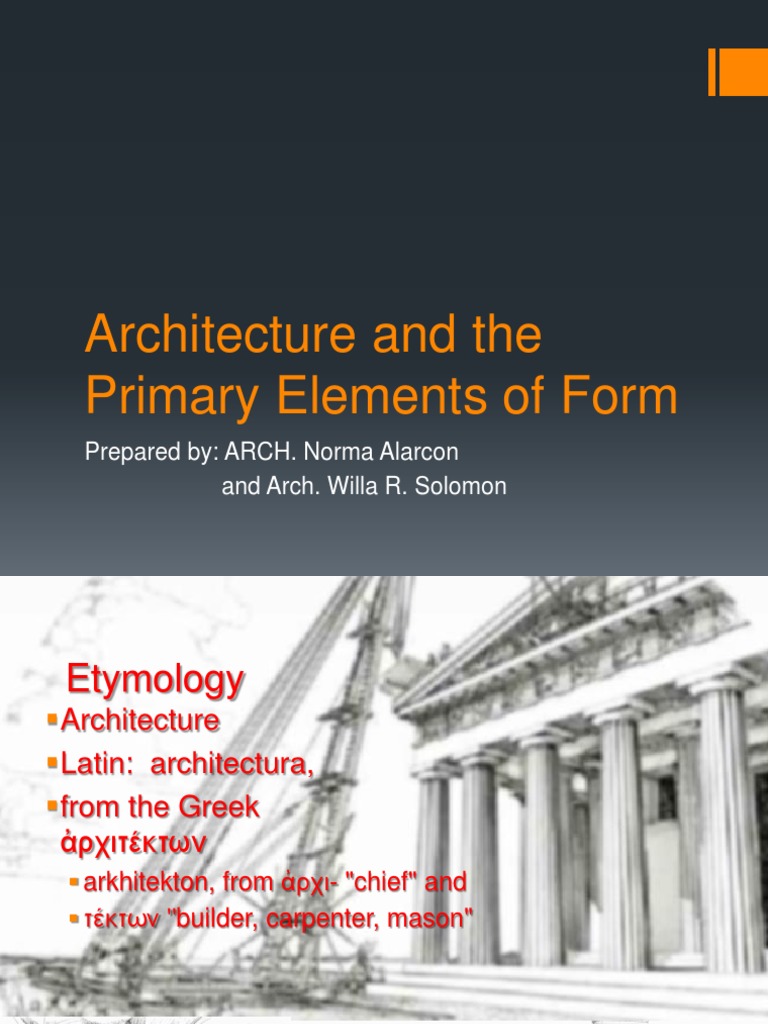 Architecture and The Primary Elements of Form | PDF | Line (Geometry ...