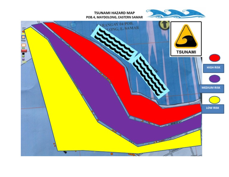 Tsunami Hazard Map: Pob.4, Maydolong, Eastern Samar | PDF