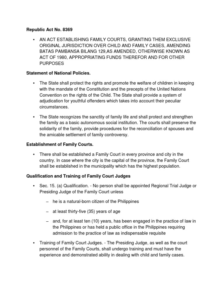 Family Court | PDF | Domestic Violence | Violence