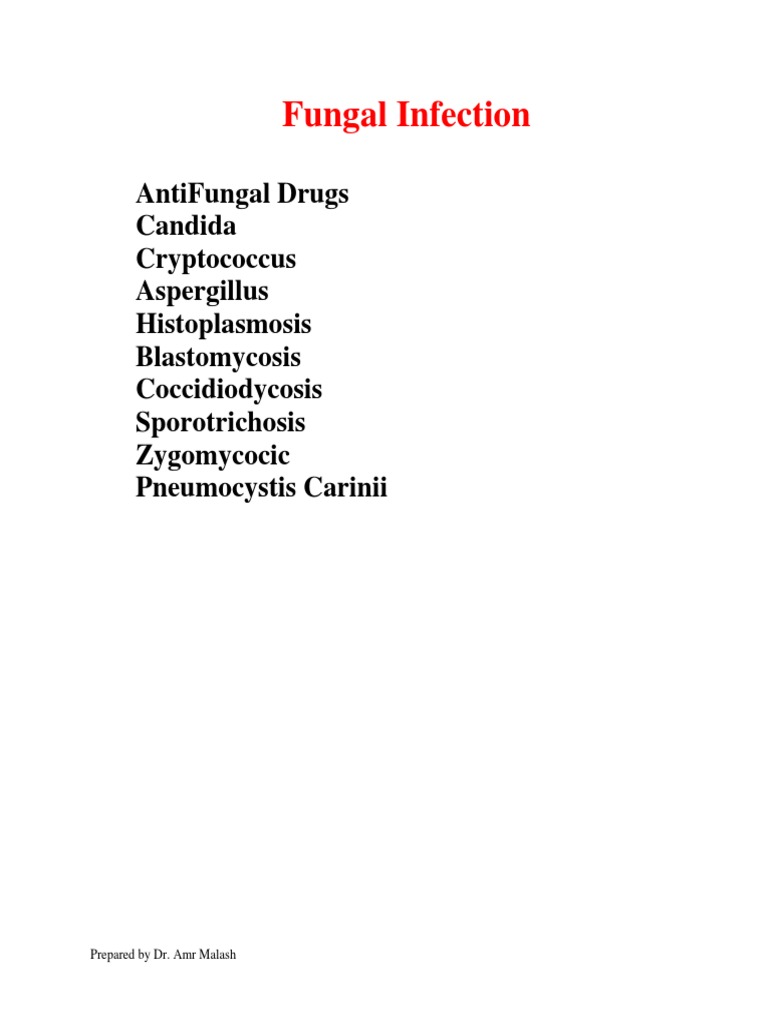 F8DB F089:Fungal Infections | PDF | Candidiasis | Animal Diseases