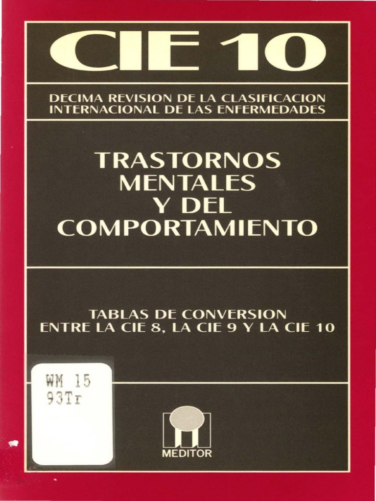Tablas de conversion CIE 8, CIE 9 y CIE 10 | Esquizofrenia | Desorden bipolar | Prueba gratuita ...
