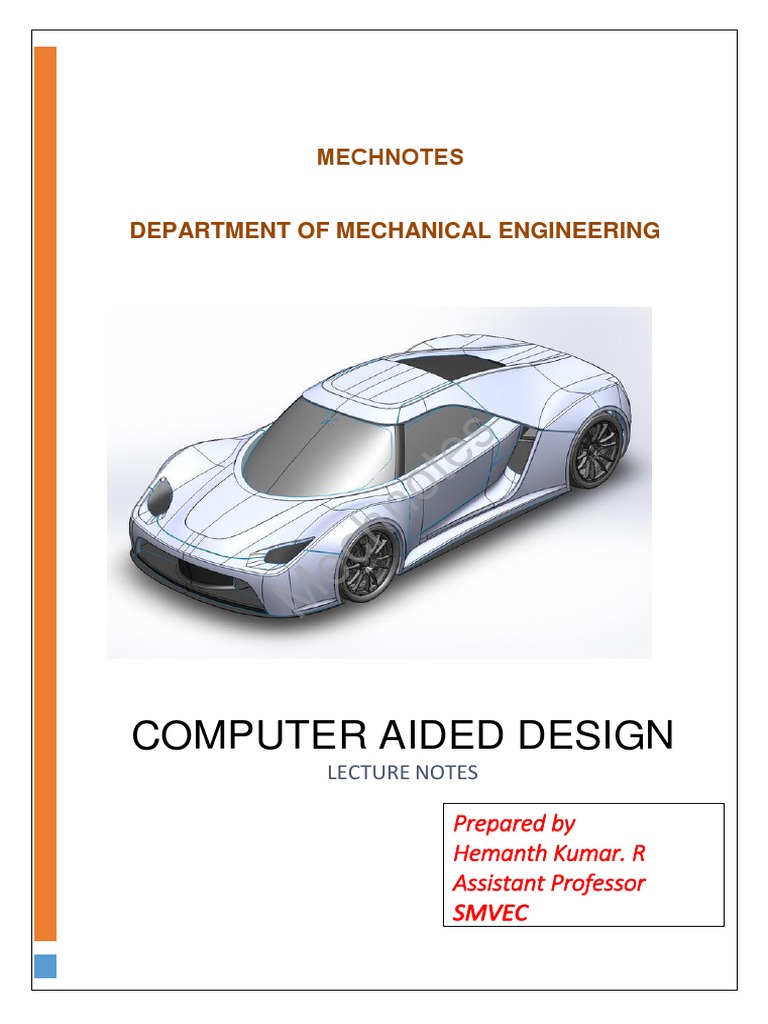 Cad Notes Modulewise | PDF | Computer Aided Design | Computer Data Storage