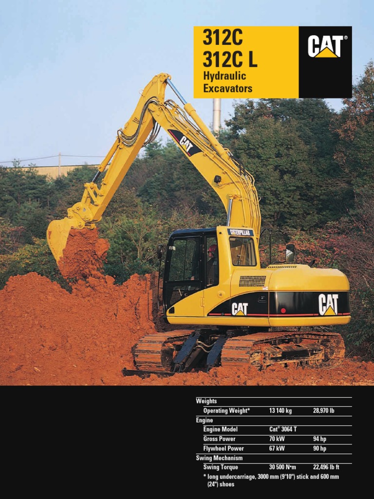 312C 312CL Series Spec Sheet | PDF | Engines | Horsepower