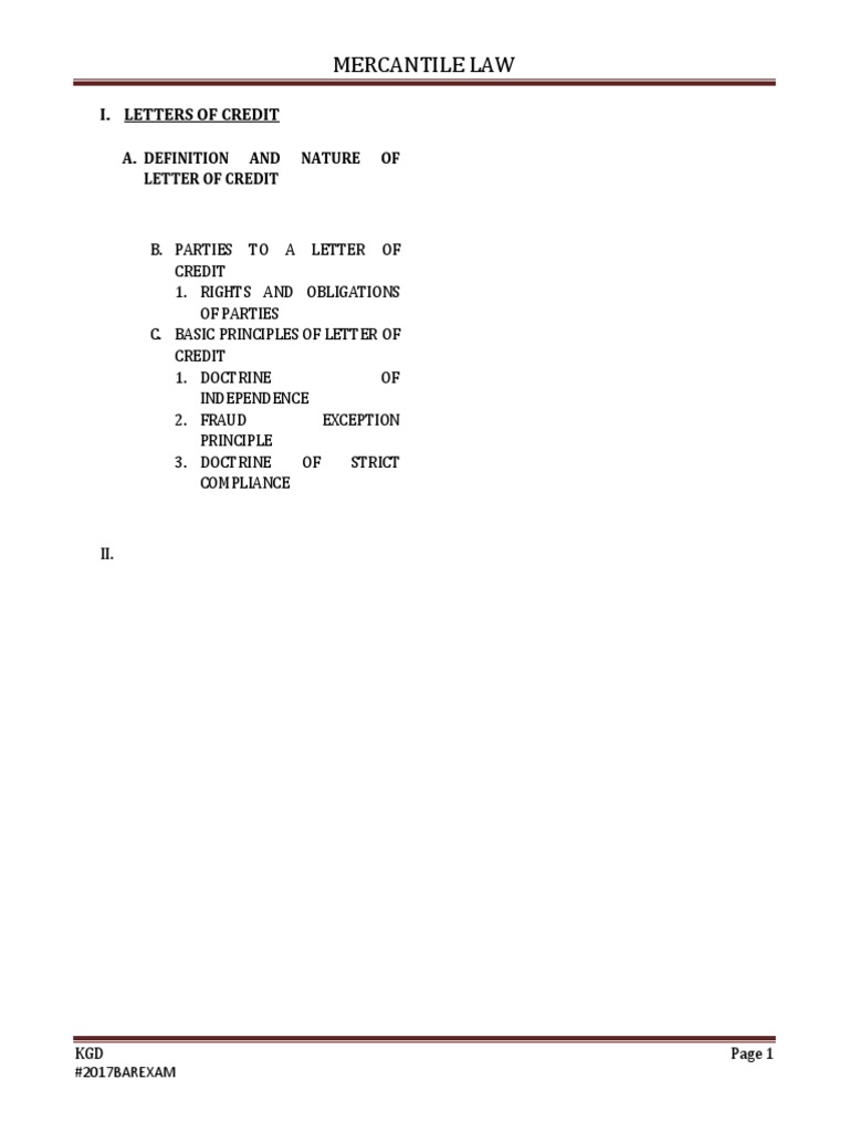 Mercantile Law Pdf
