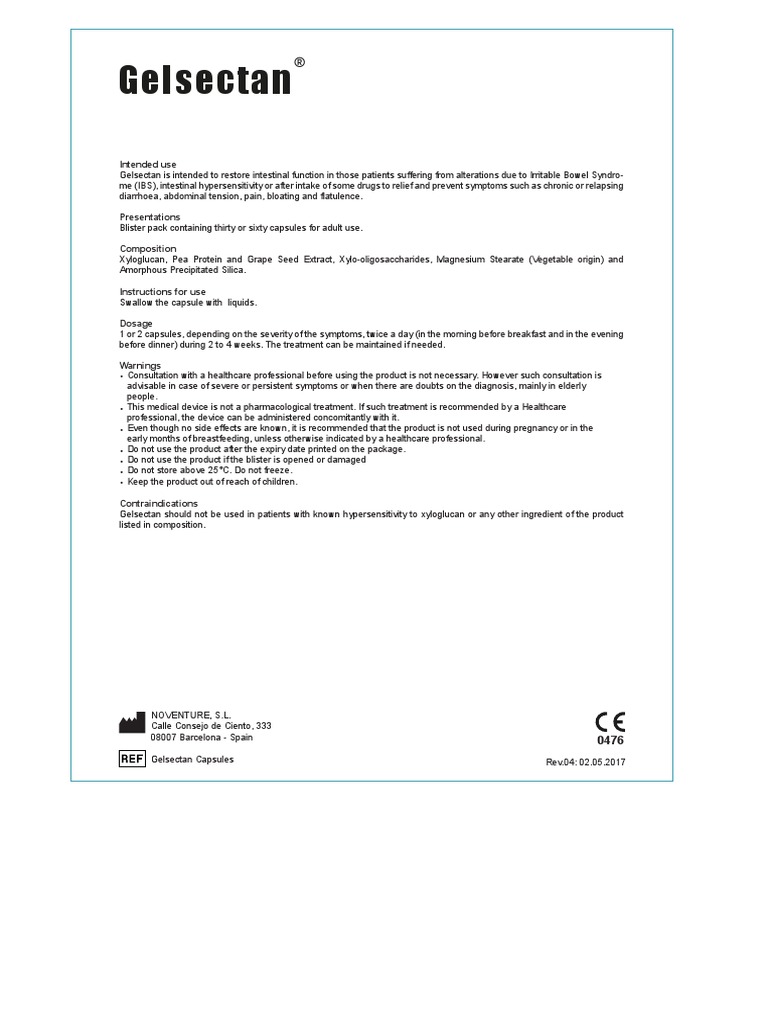 Gelsectan Leaflet | PDF | Wellness | Science & Mathematics