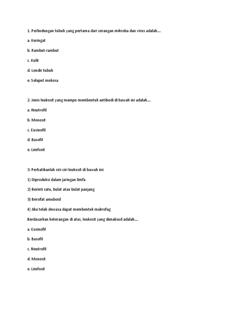 Soal Uh. 1 Xi Sel | PDF