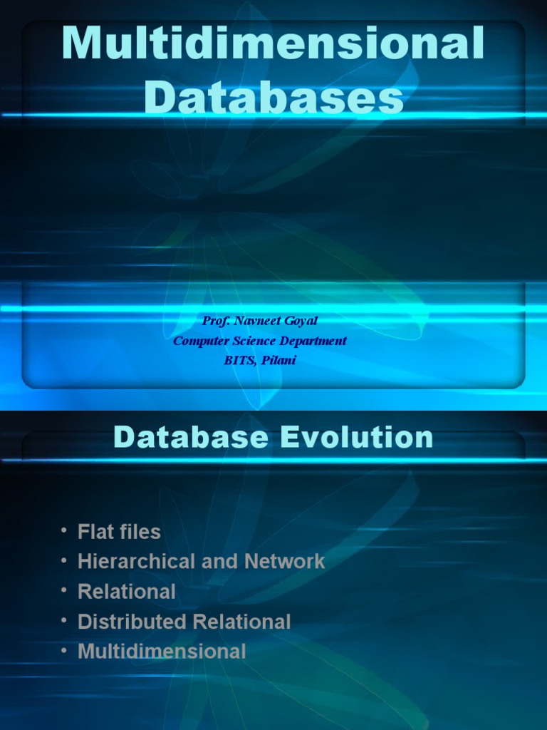 Prof. Navneet Goyal Computer Science Department BITS, Pilani | PDF | Databases | Array Data Type