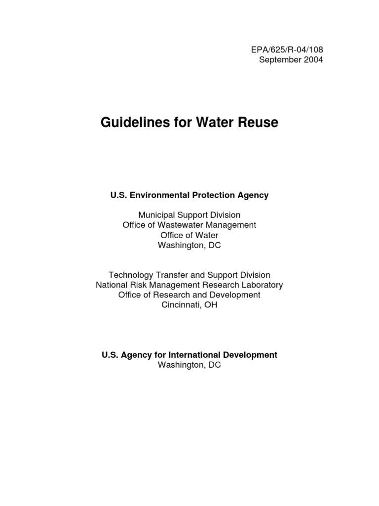 Binder1.PDF-EPA Water Reuse Guidelines | PDF | Reclaimed Water | Wastewater