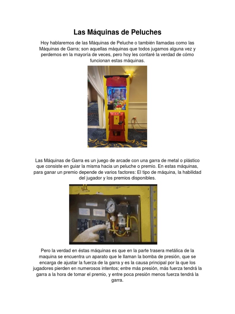 Las Máquinas de Peluches | PDF