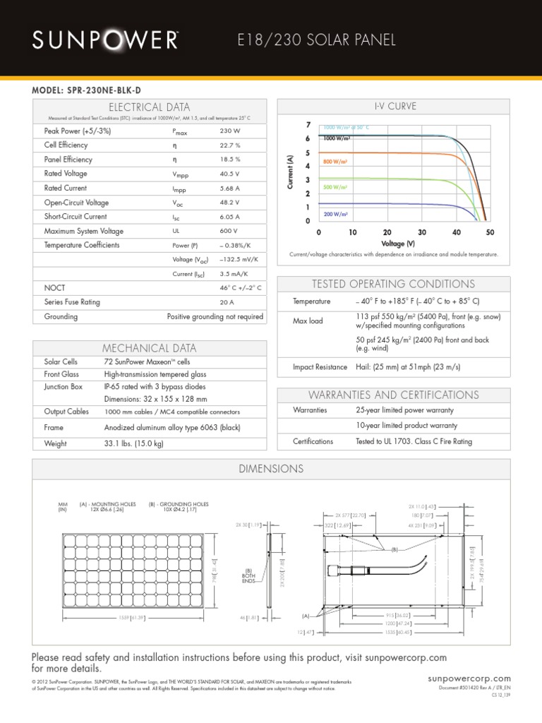 09 - Spec Sheets | PDF | Battery Charger | Solar Panel