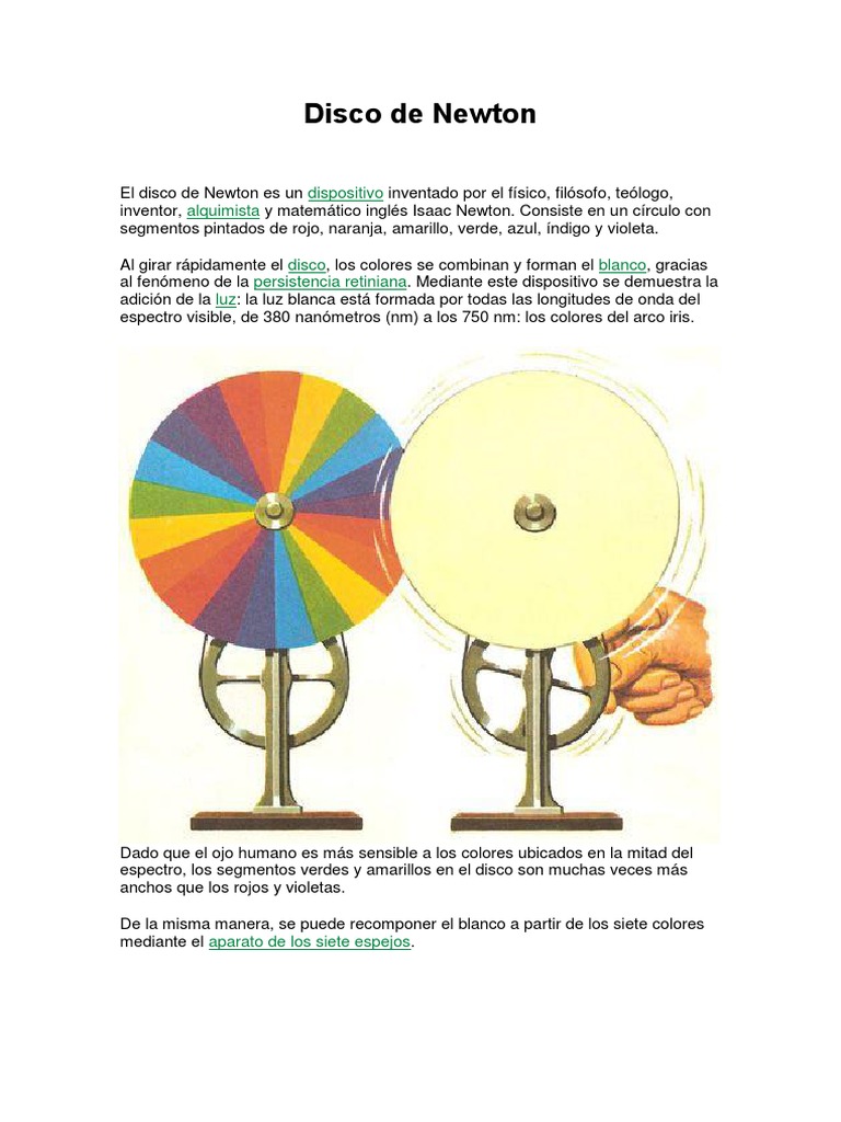 Disco de Newton | PDF | Color | Procesamiento de imágenes