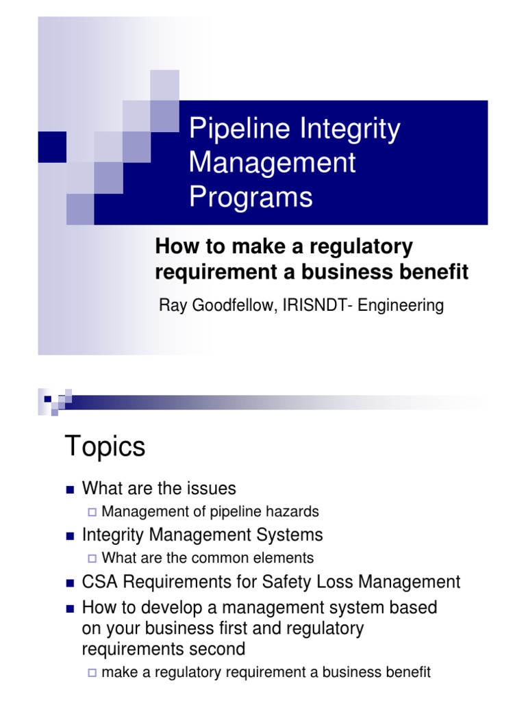 Pipeline Integrity Management Essentials | PDF | Pipeline Transport | Risk