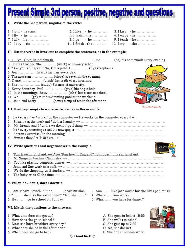 Present Simple | PDF | Syntax | Grammar
