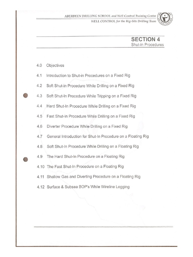 Well Control School Booklet | PDF