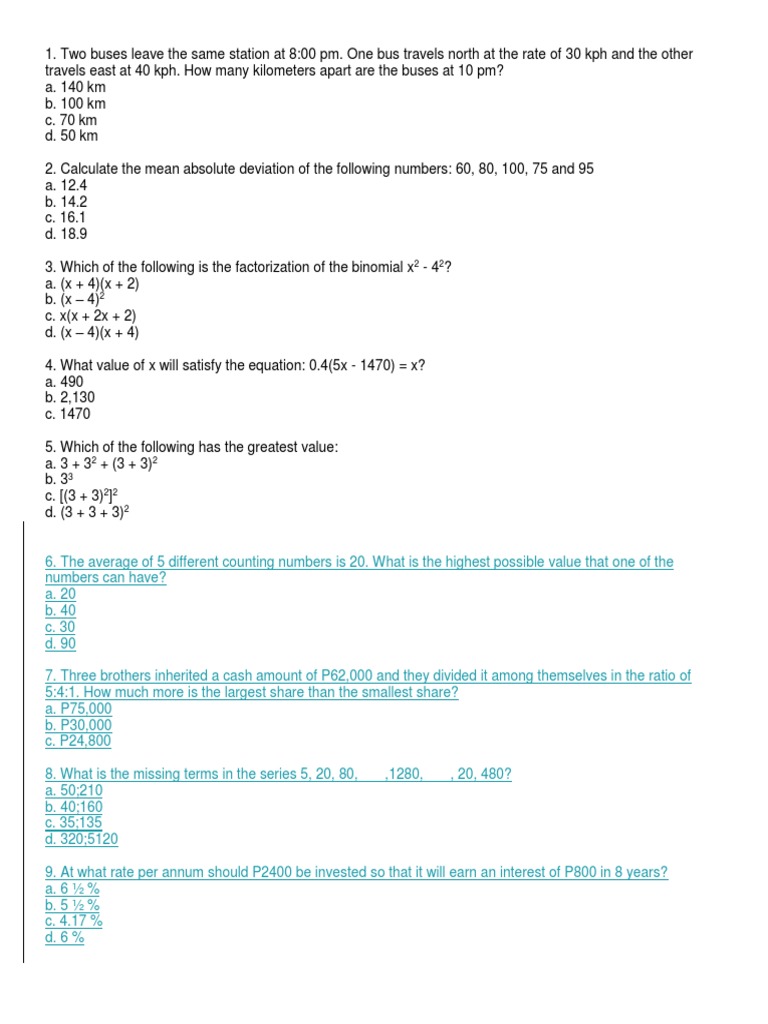PRC Math | PDF | Geometry | Elementary Mathematics