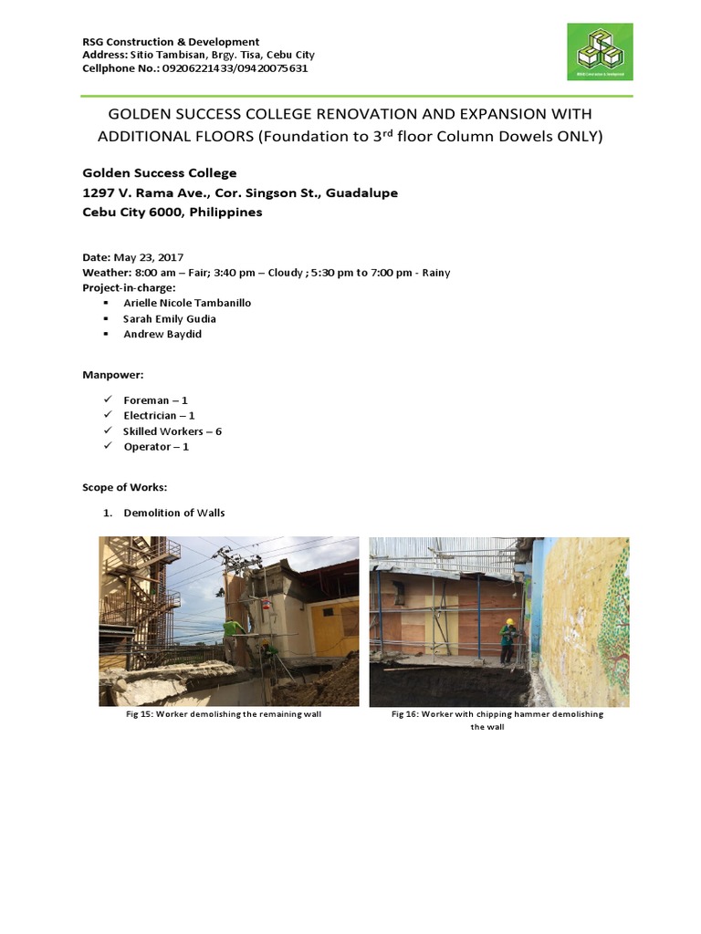 Golden Success College Renovation and Expansion With ADDITIONAL FLOORS ...