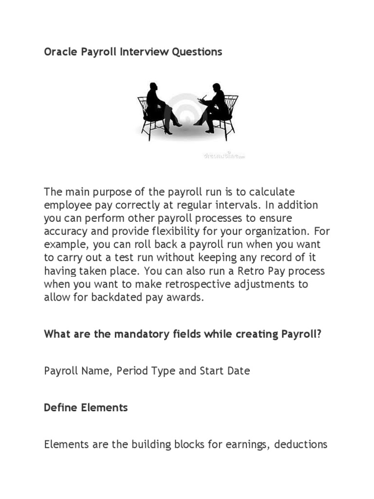 Oracle Payroll Interview Questions: Ensuring Accurate Employee ...