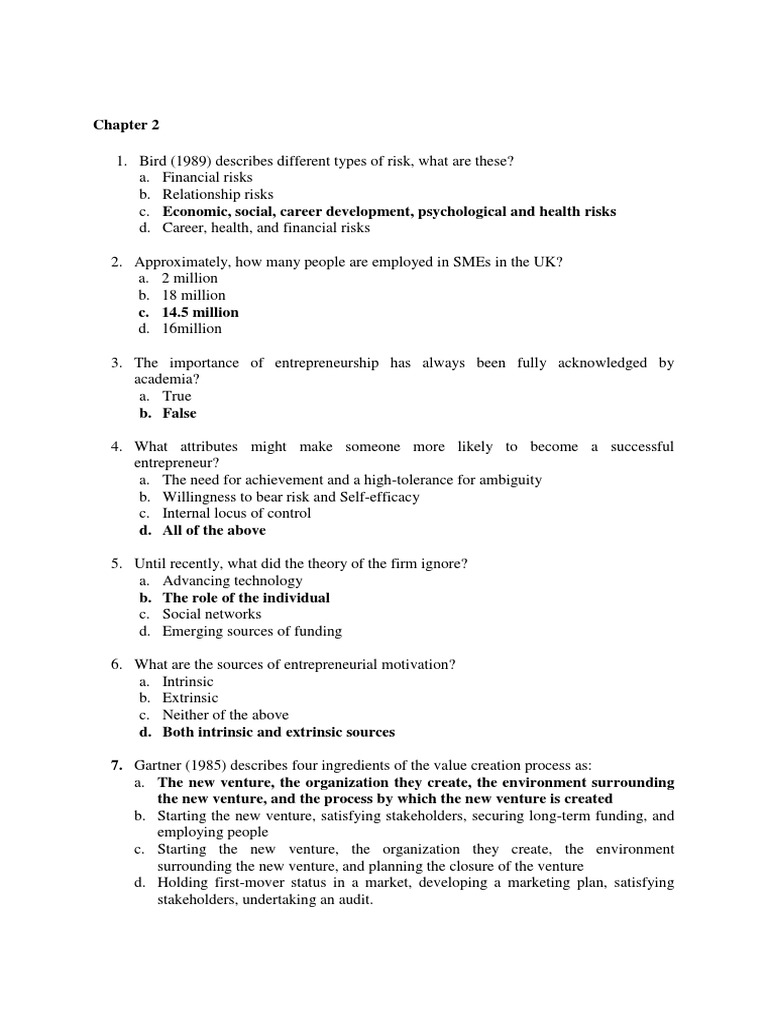 FileMultiple Choice Questions | PDF | Social Enterprise | Entrepreneurship