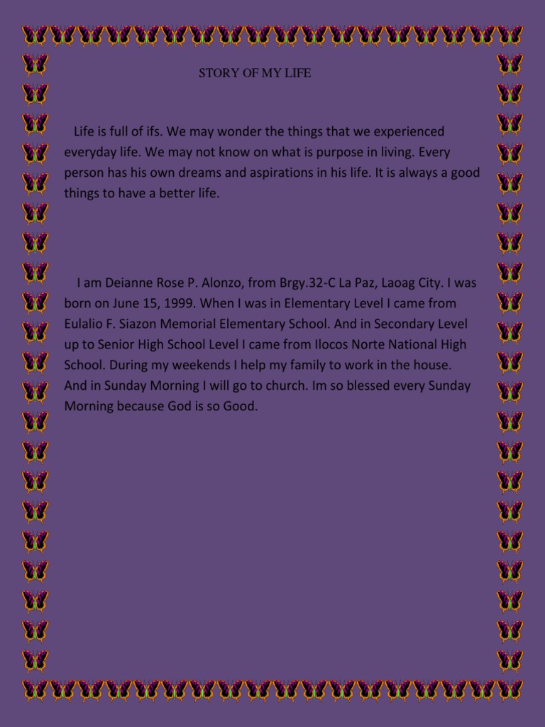 Story of My Life | PDF